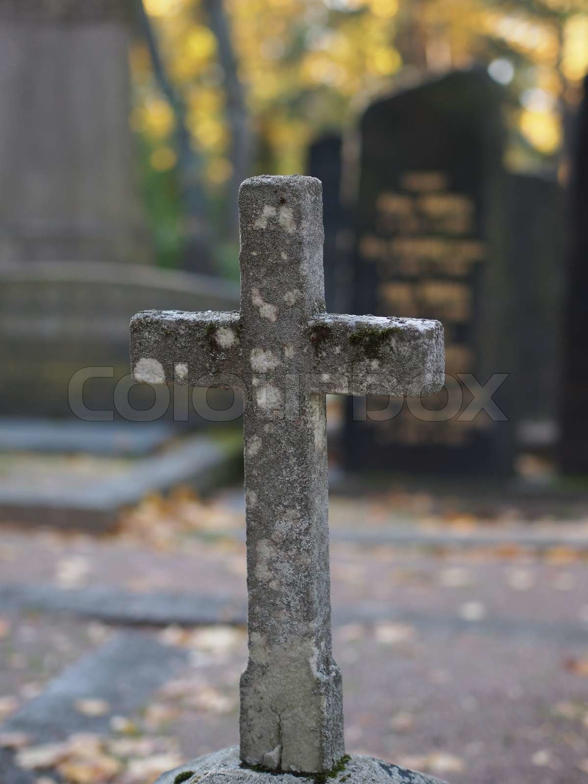 Cross on a Graveyard | Stock image | Colourbox