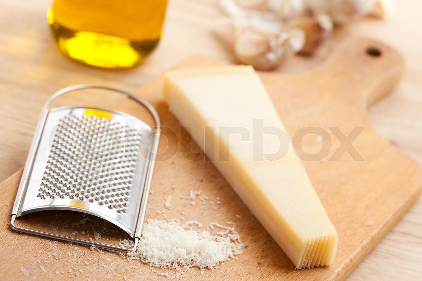 Foto Schuss geriebener Parmesan | Stock Bild | Colourbox