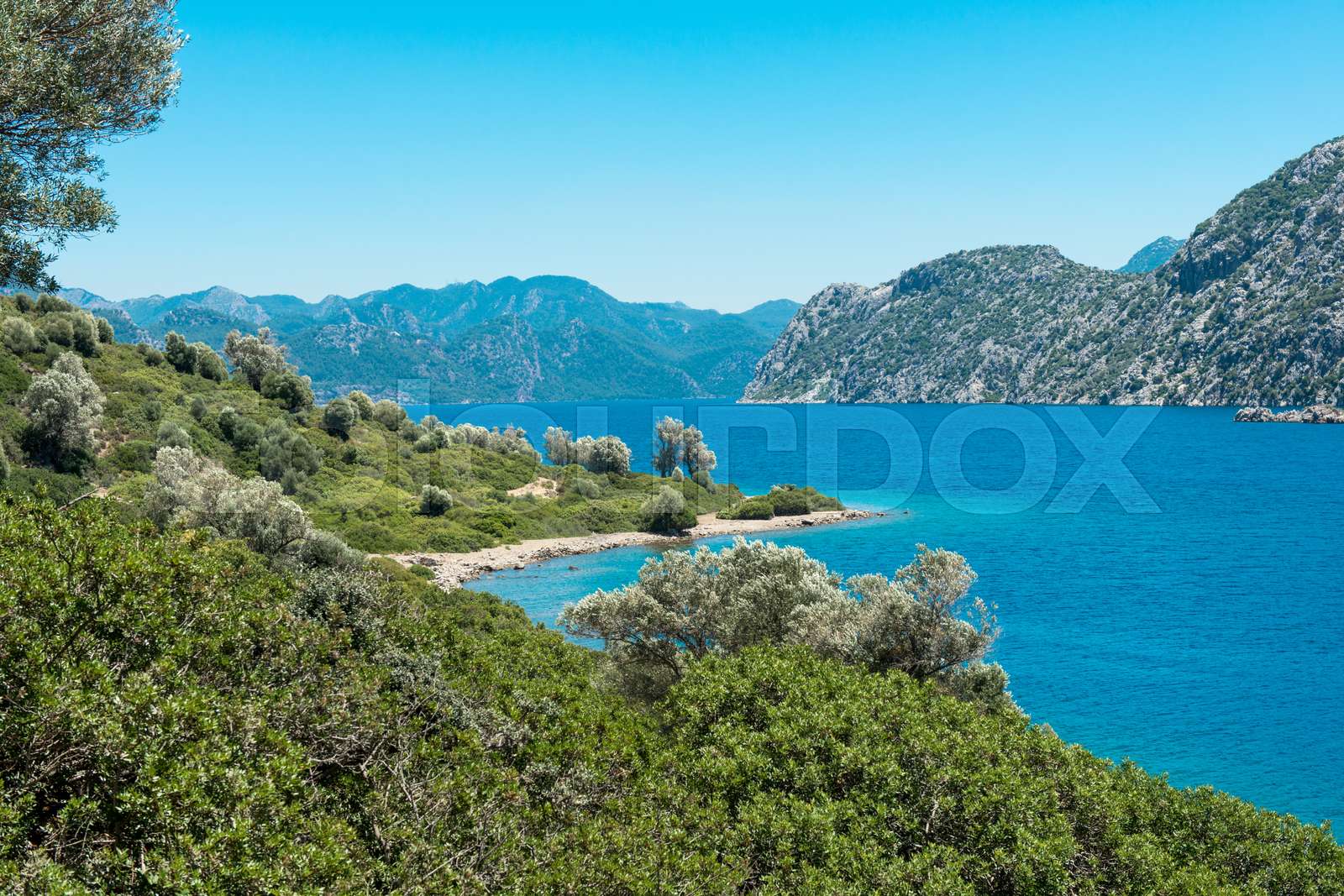 Landscape of the Aegean coast | Stock image | Colourbox