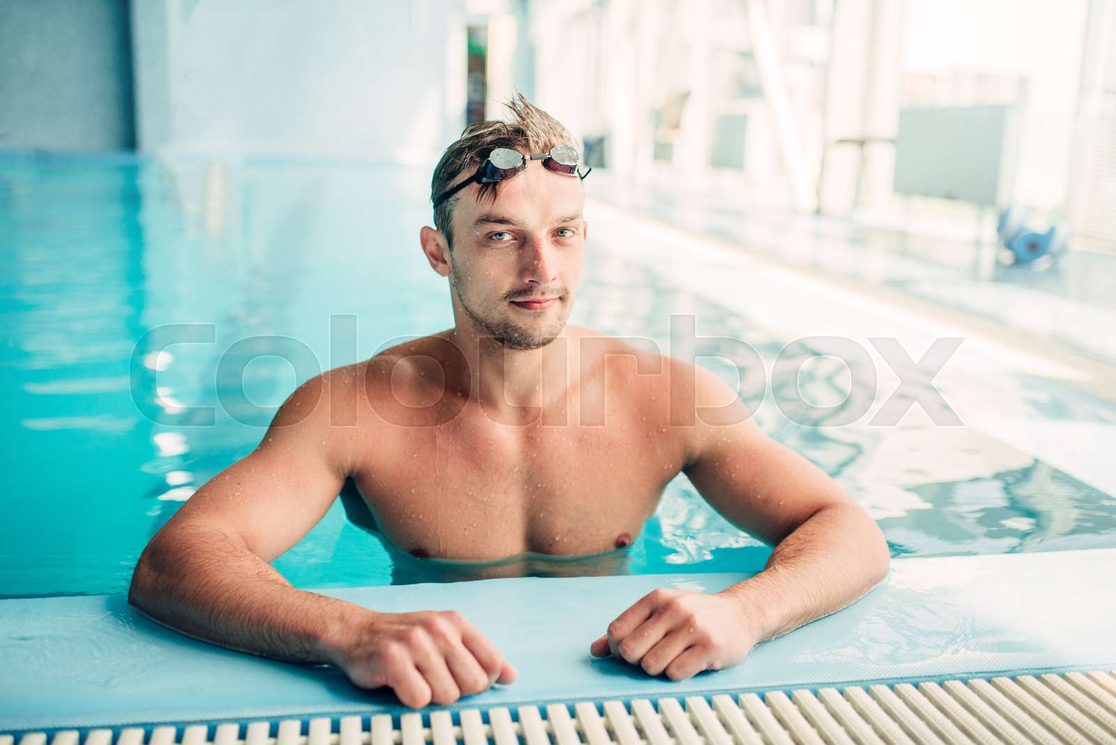 Muscular swimmer | Stock image | Colourbox