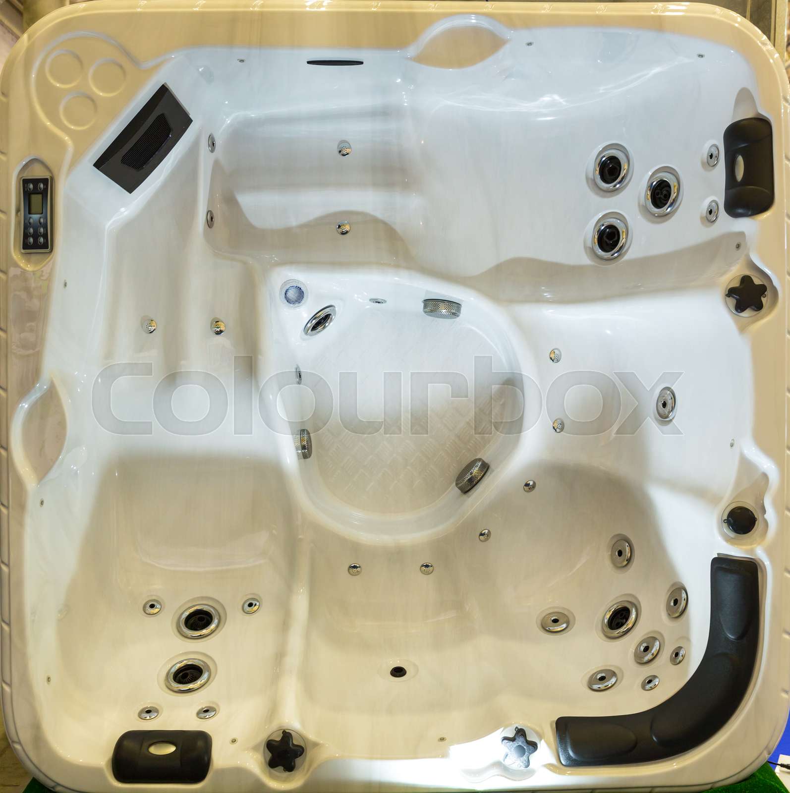 Jacuzzi top view, hot tub, luxury bath | Stock image | Colourbox