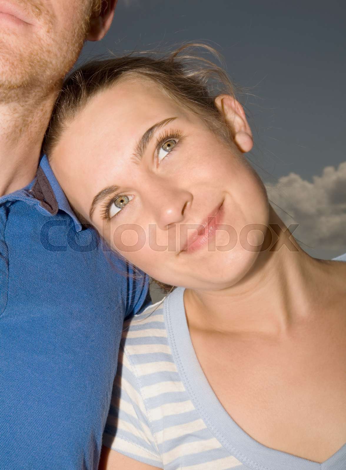 Woman Leaning against Man | Stock image | Colourbox