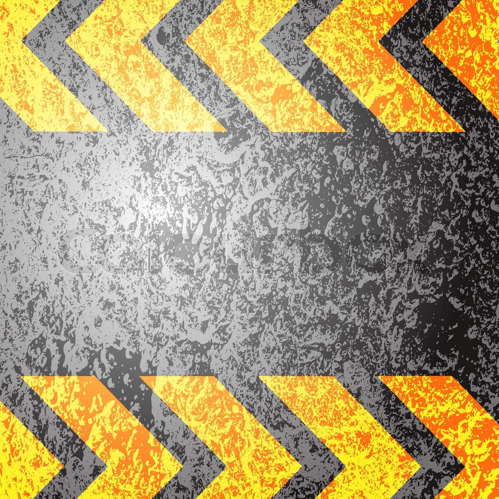 A grungy and worn hazard stripes texture | Stock vector | Colourbox
