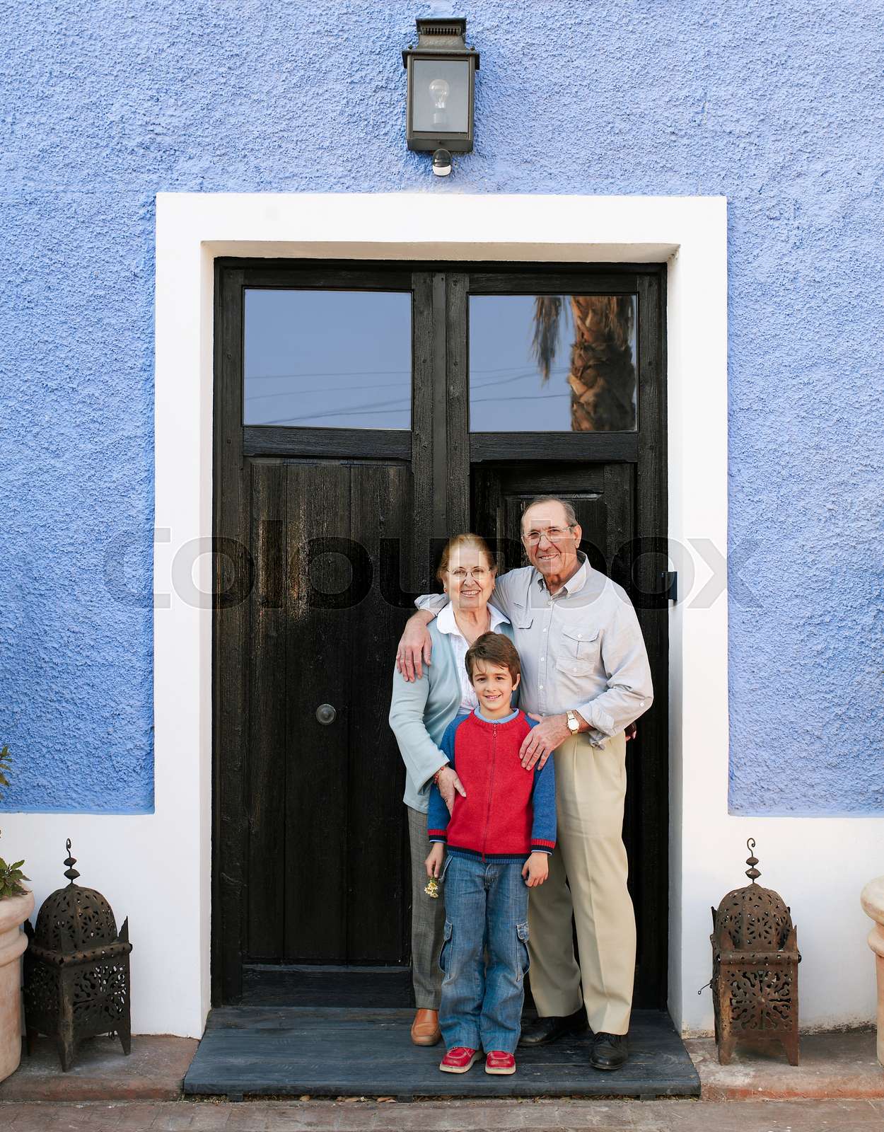 Grandparents and grandson | Stock image | Colourbox