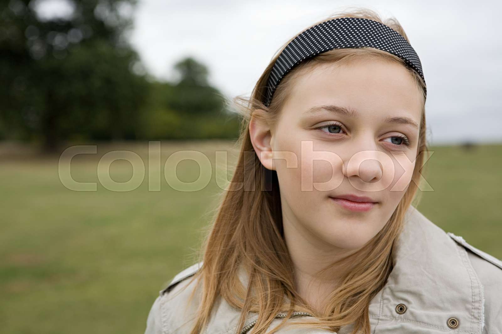 Girl looking away | Stock image | Colourbox