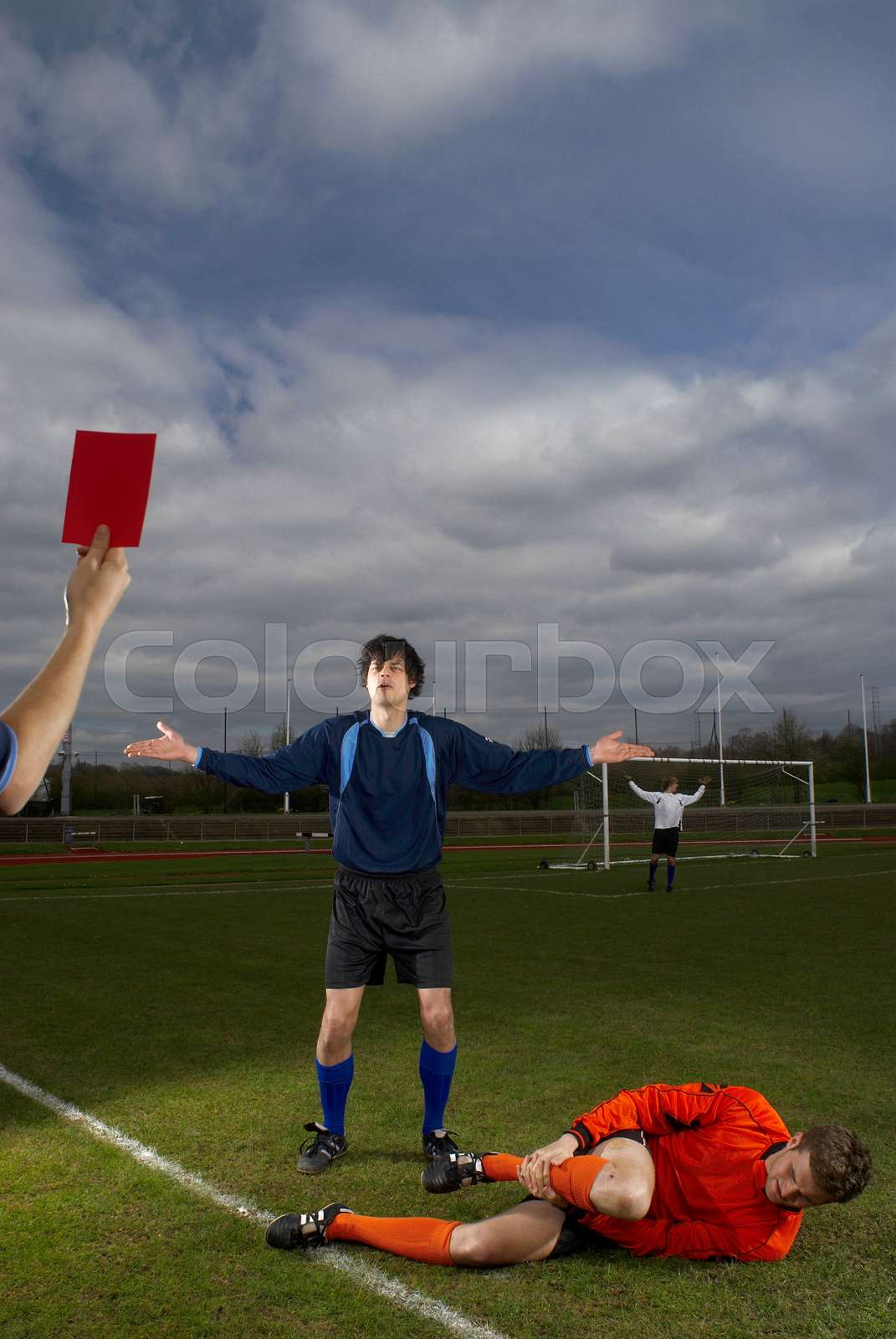 player being shown the red card | Stock image | Colourbox