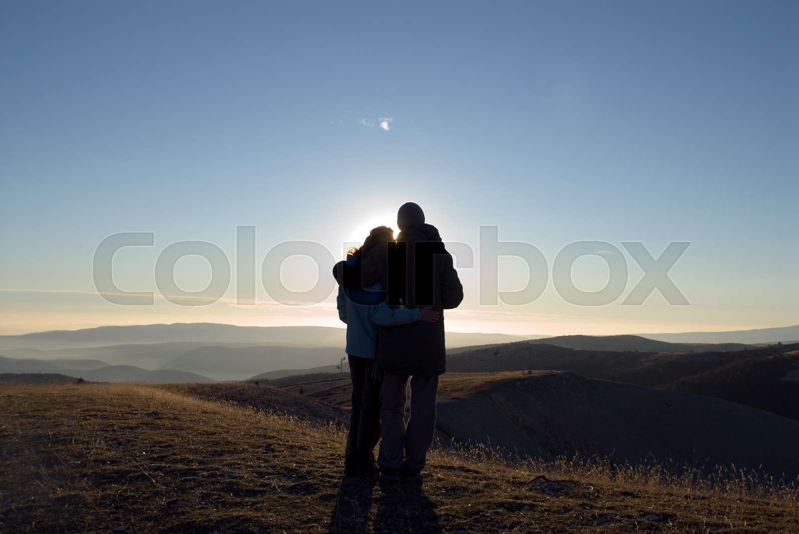 Couple holding each other | Stock image | Colourbox