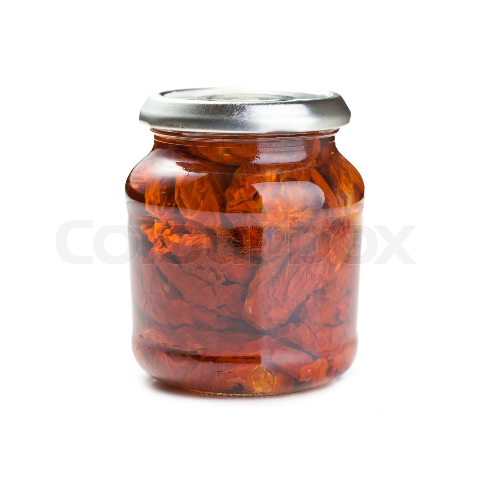 Stilvolle Stuckige Tomaten Im Glas Fotos