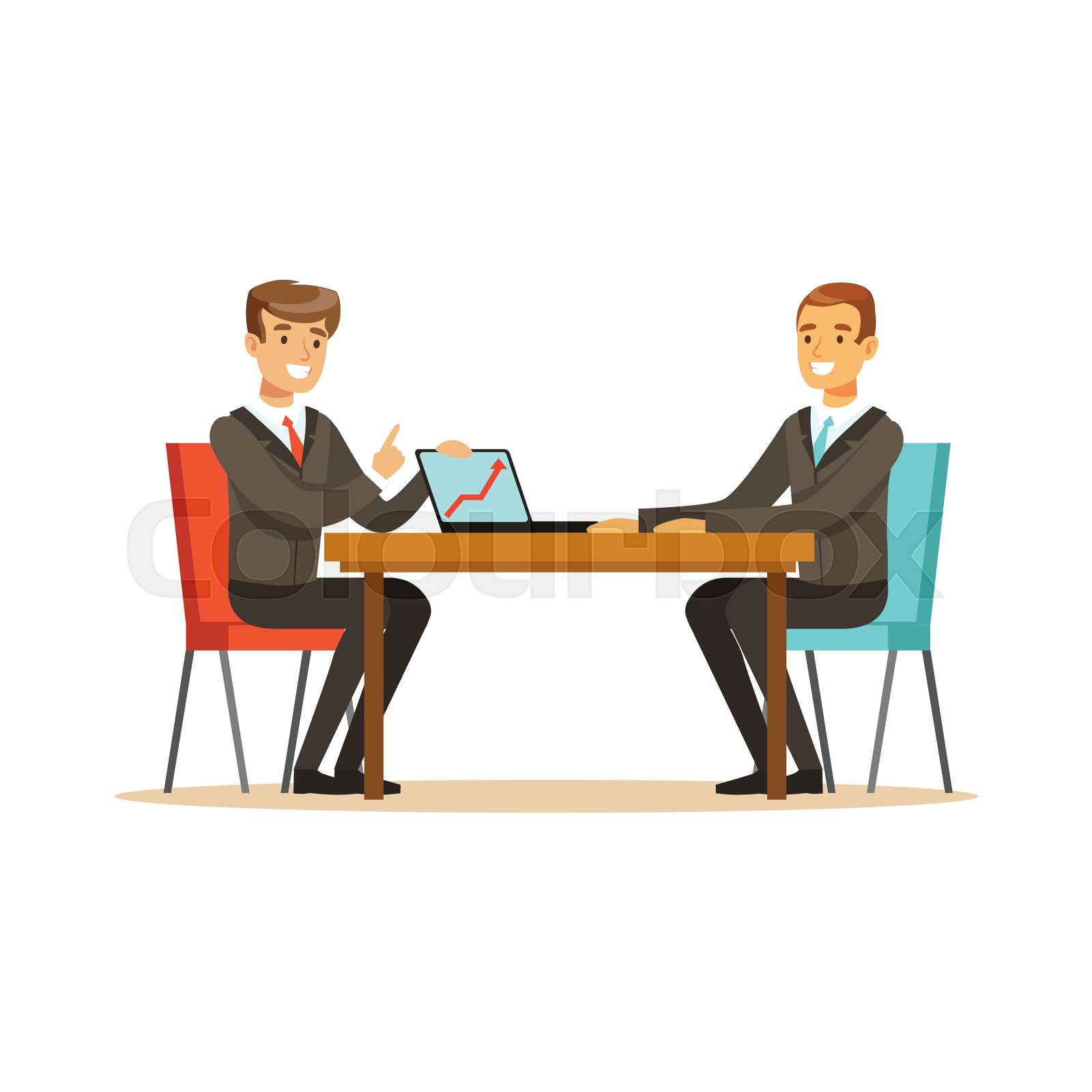 Business Discussion Two People