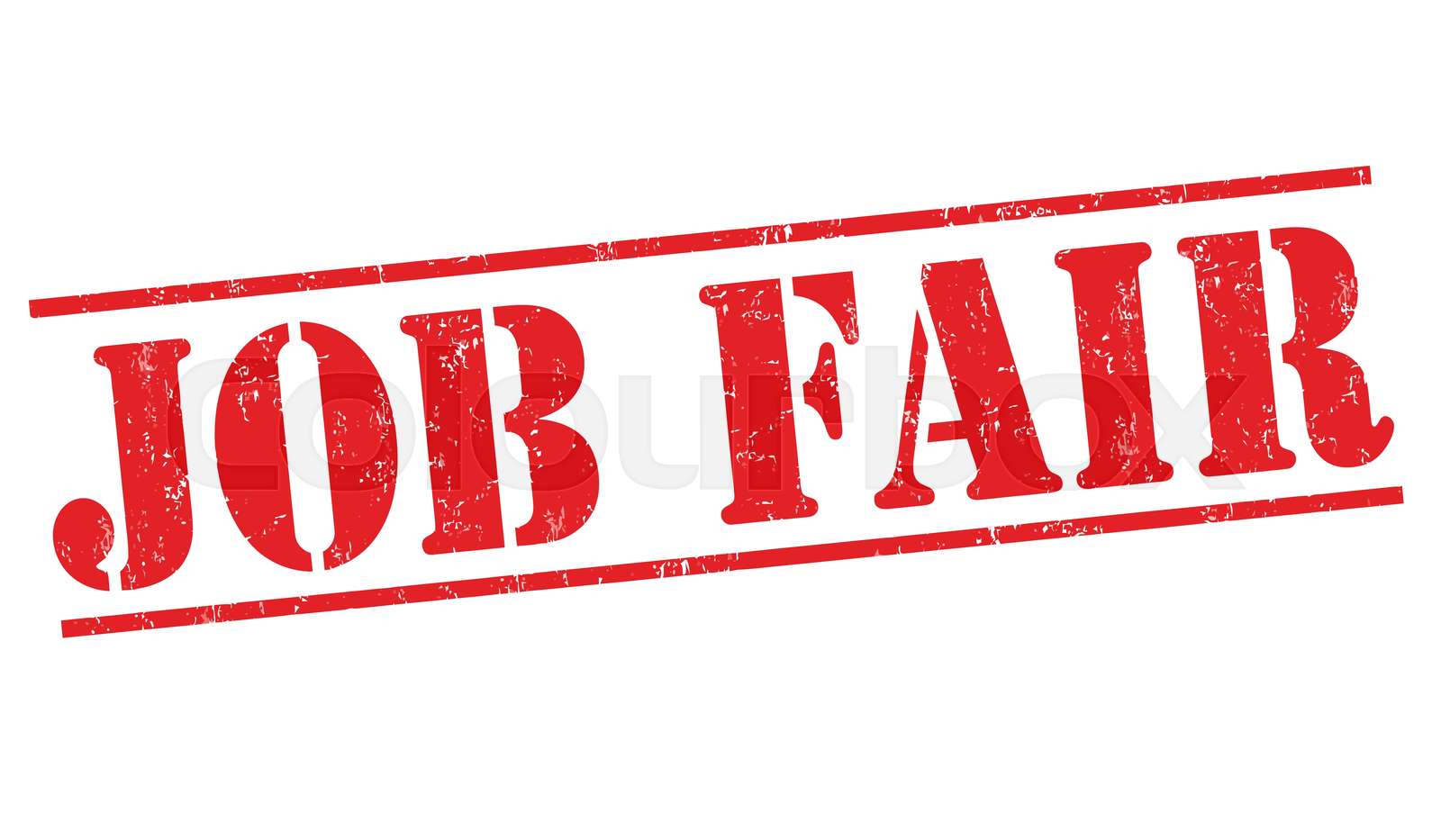 Job fair sign or stamp | Stock vector | Colourbox