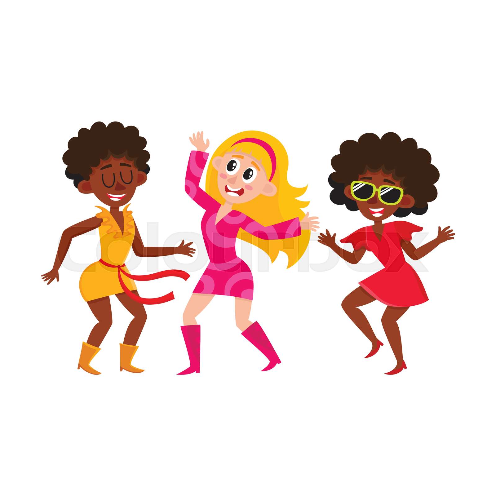 Dance Party Cartoon