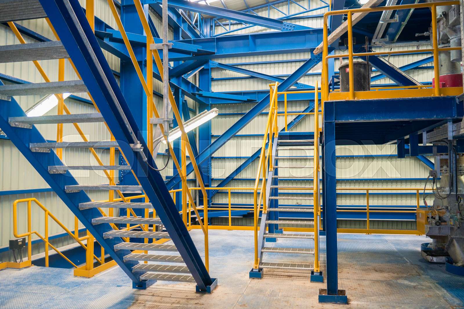 ladder steel structure in factory | Stock image | Colourbox