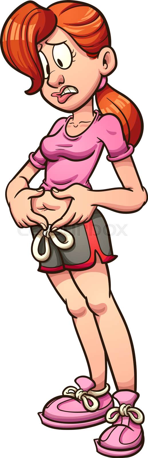 Belly fat | Stock vector | Colourbox