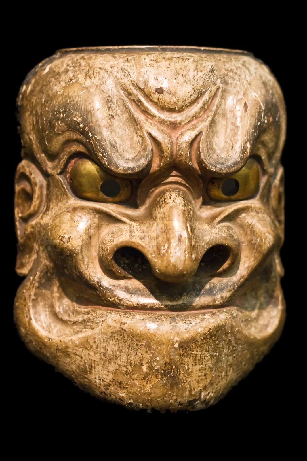 Demon mask (Japanese Noh Theater) | Stock image | Colourbox