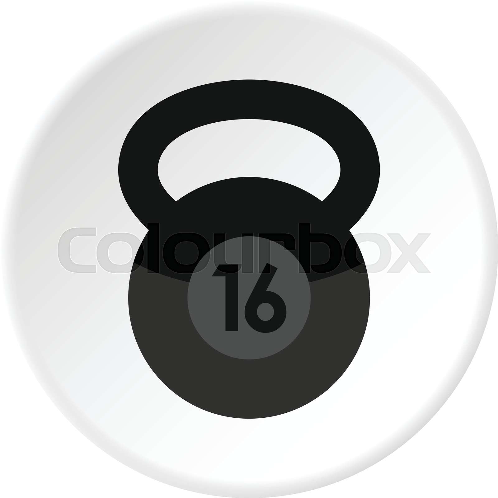 Weight icon circle | Stock vector | Colourbox