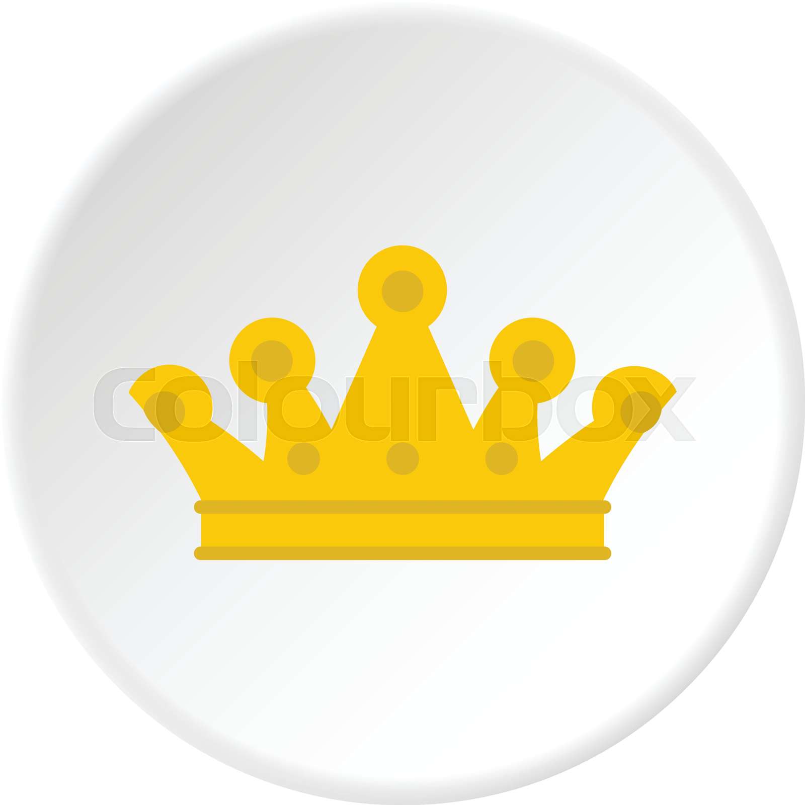 Royal crown icon circle | Stock vector | Colourbox