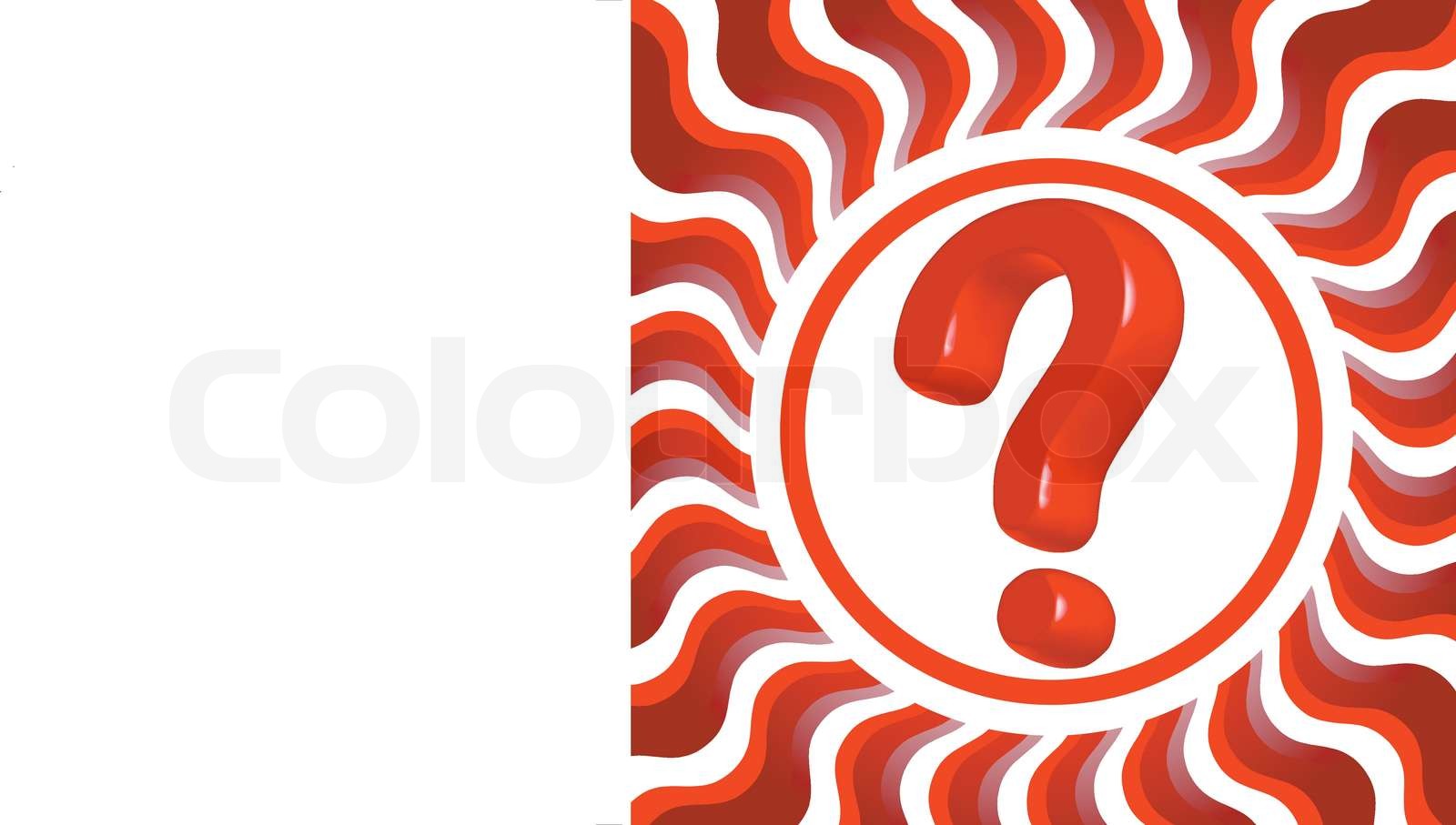 question mark, mark of interrogation | Stock vector | Colourbox