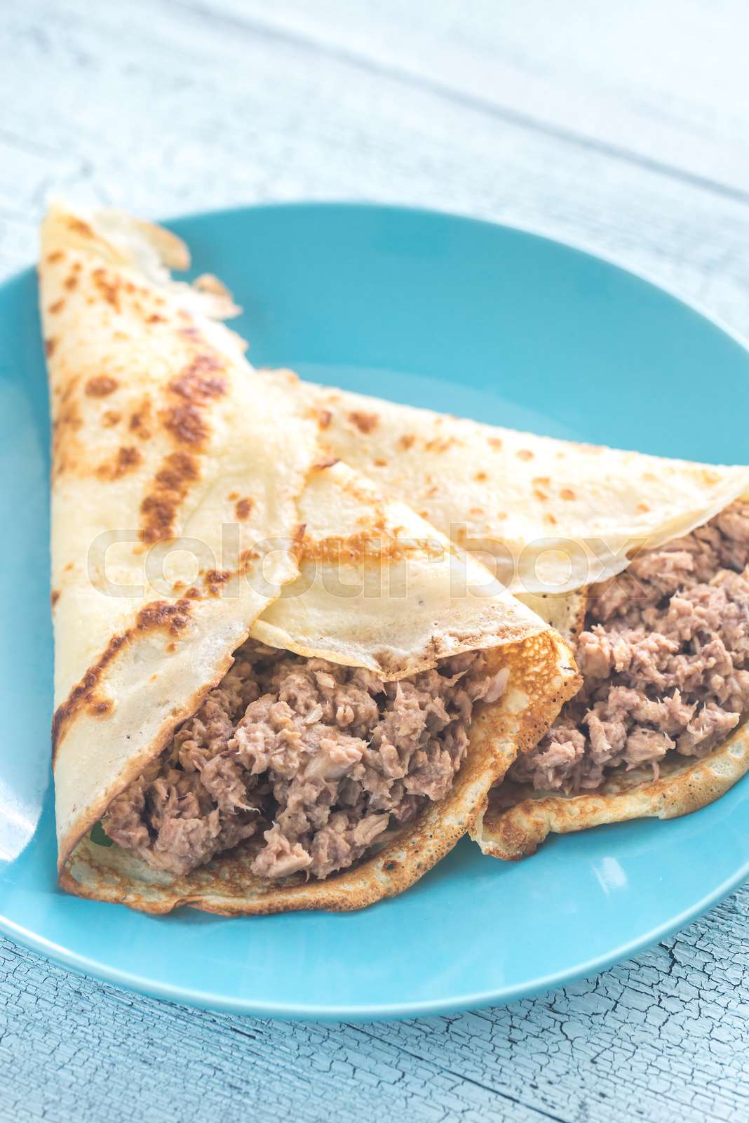 Crepes with tuna | Stock image | Colourbox