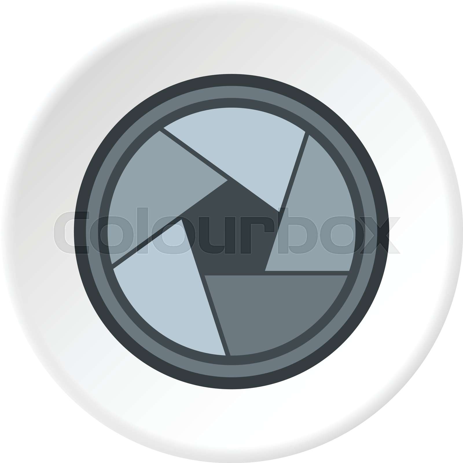 Photo objective icon circle | Stock vector | Colourbox