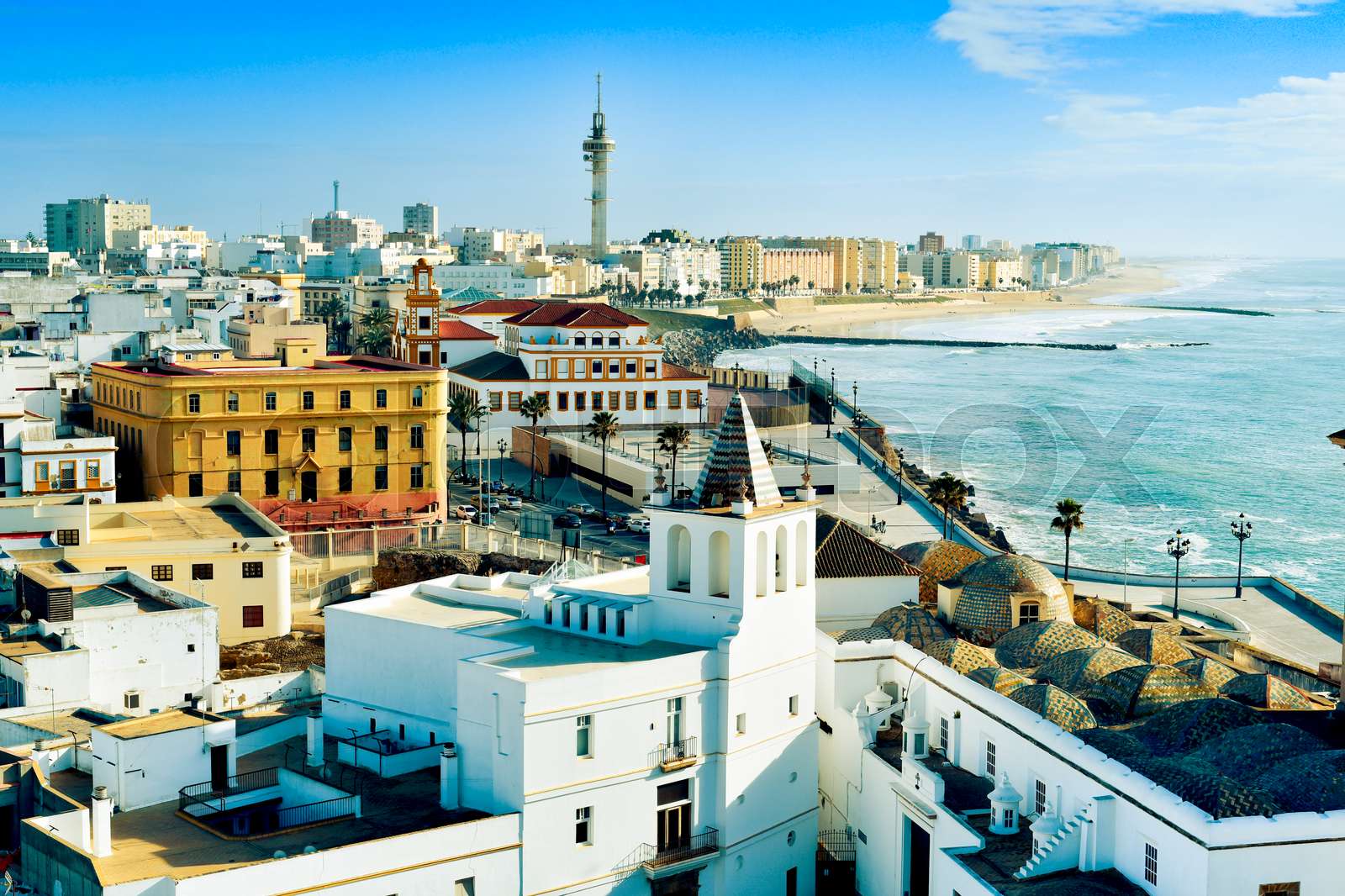 aerial view of Cadiz, Spain | Stock image | Colourbox