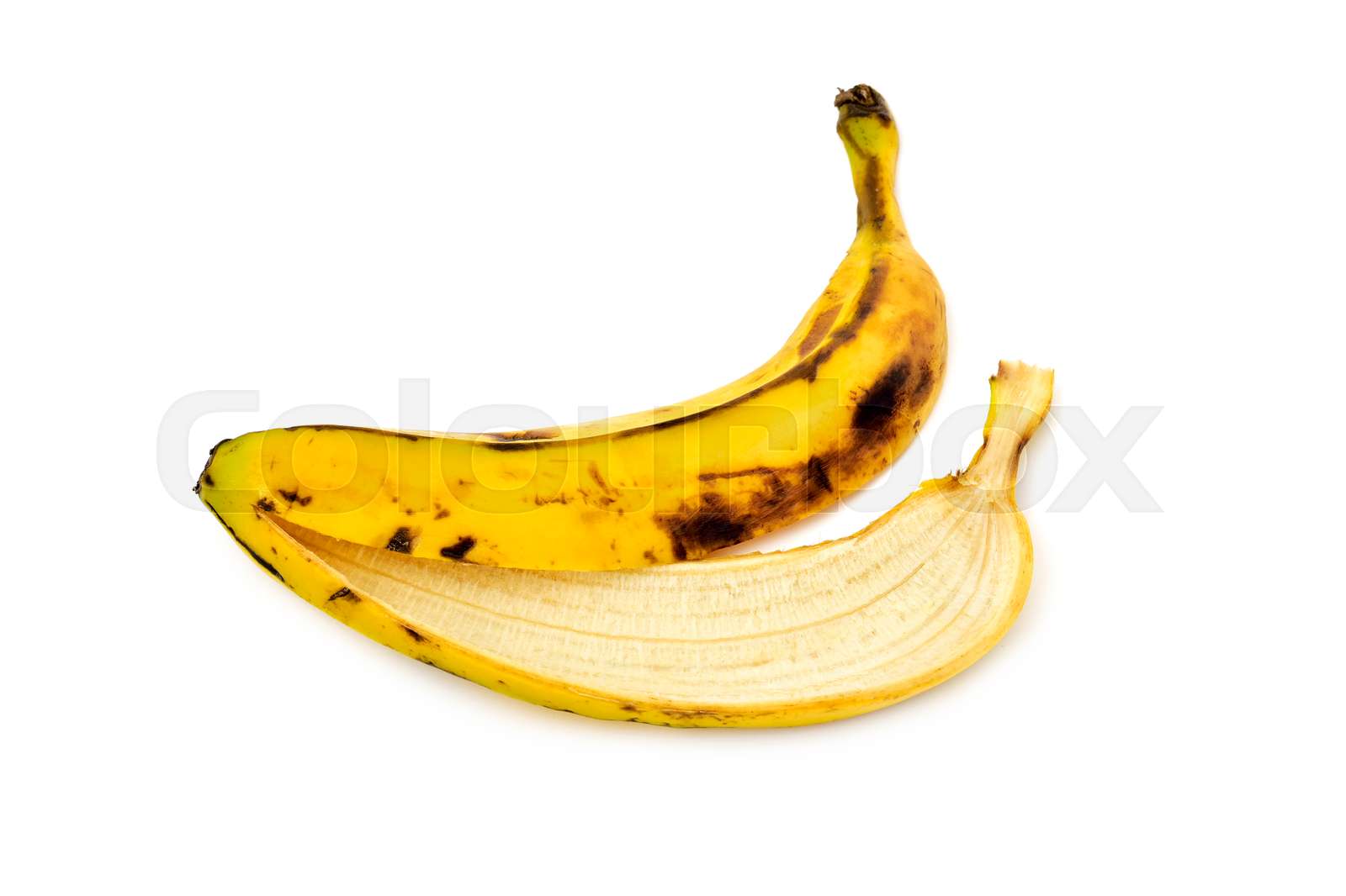 Banana Skin Stock Image Colourbox