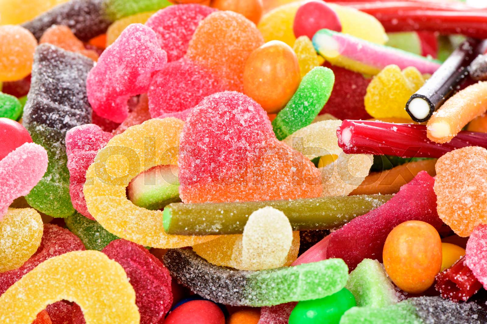 candies with different shapes and flavors | Stock image | Colourbox
