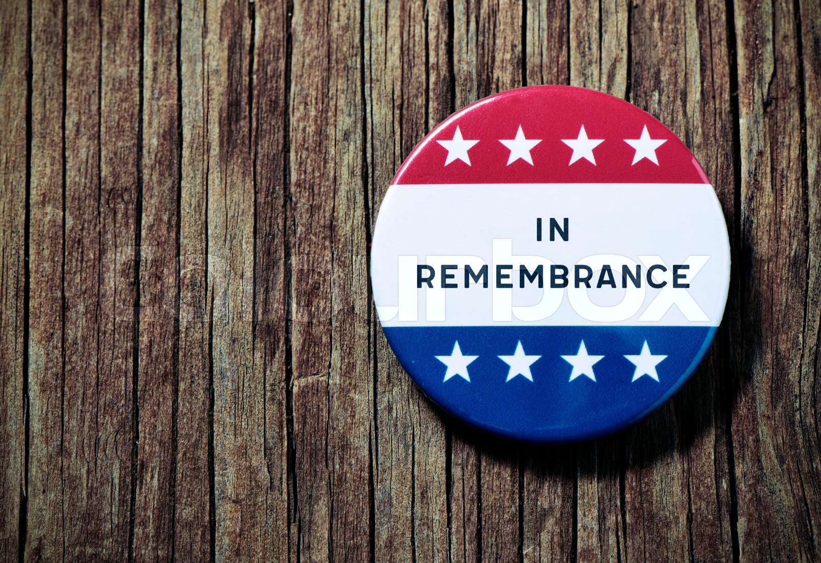 pin button with the text in remembrance | Stock image | Colourbox