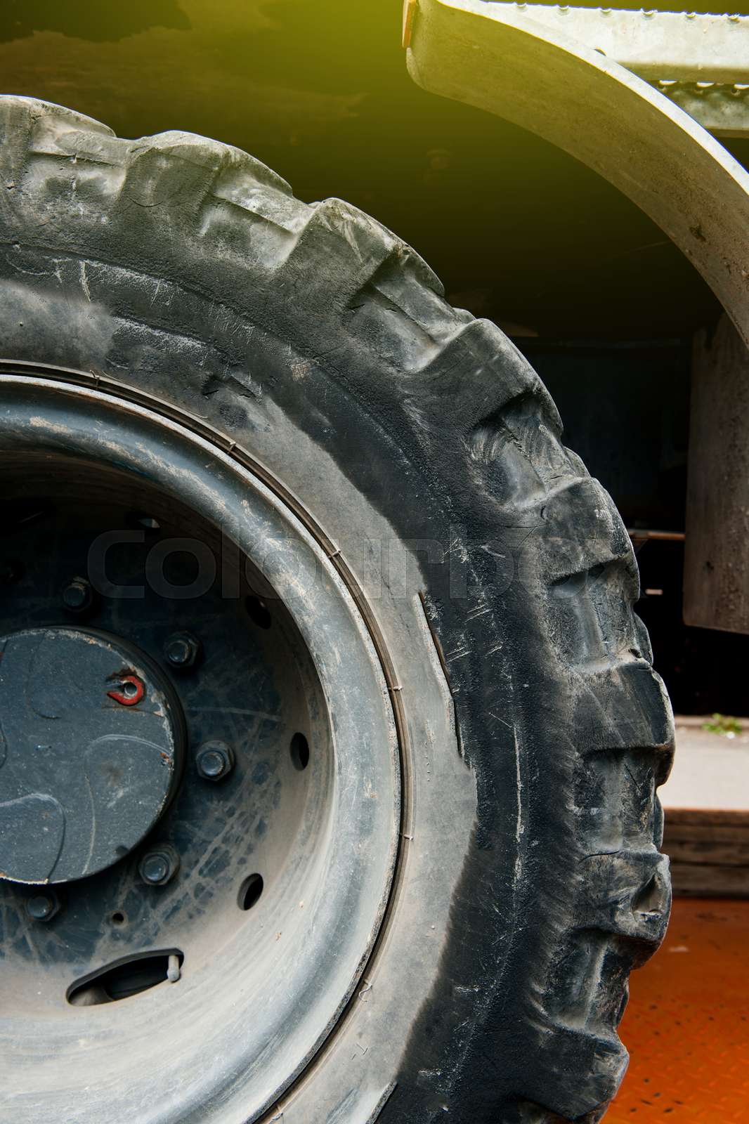 Big tractor tire | Stock image | Colourbox
