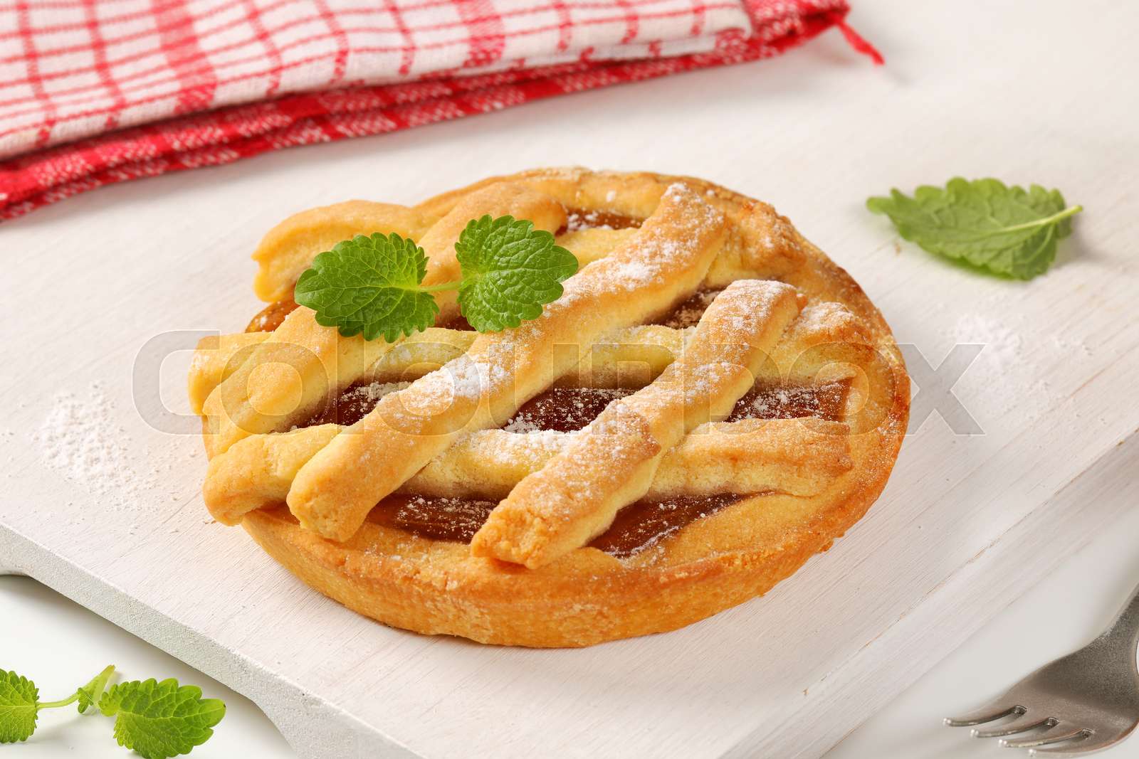Lattice jam tart | Stock image | Colourbox