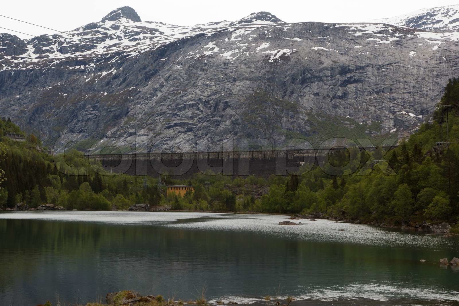 The largest stone dam in Norway | Stock image | Colourbox