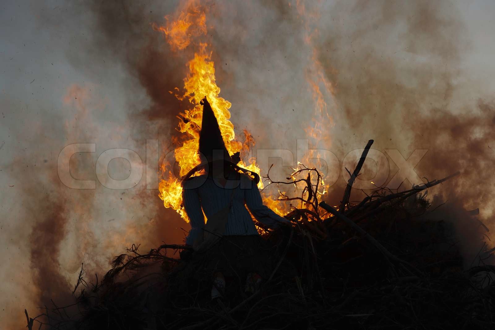witch, burning, witchcraft | Stock image | Colourbox
