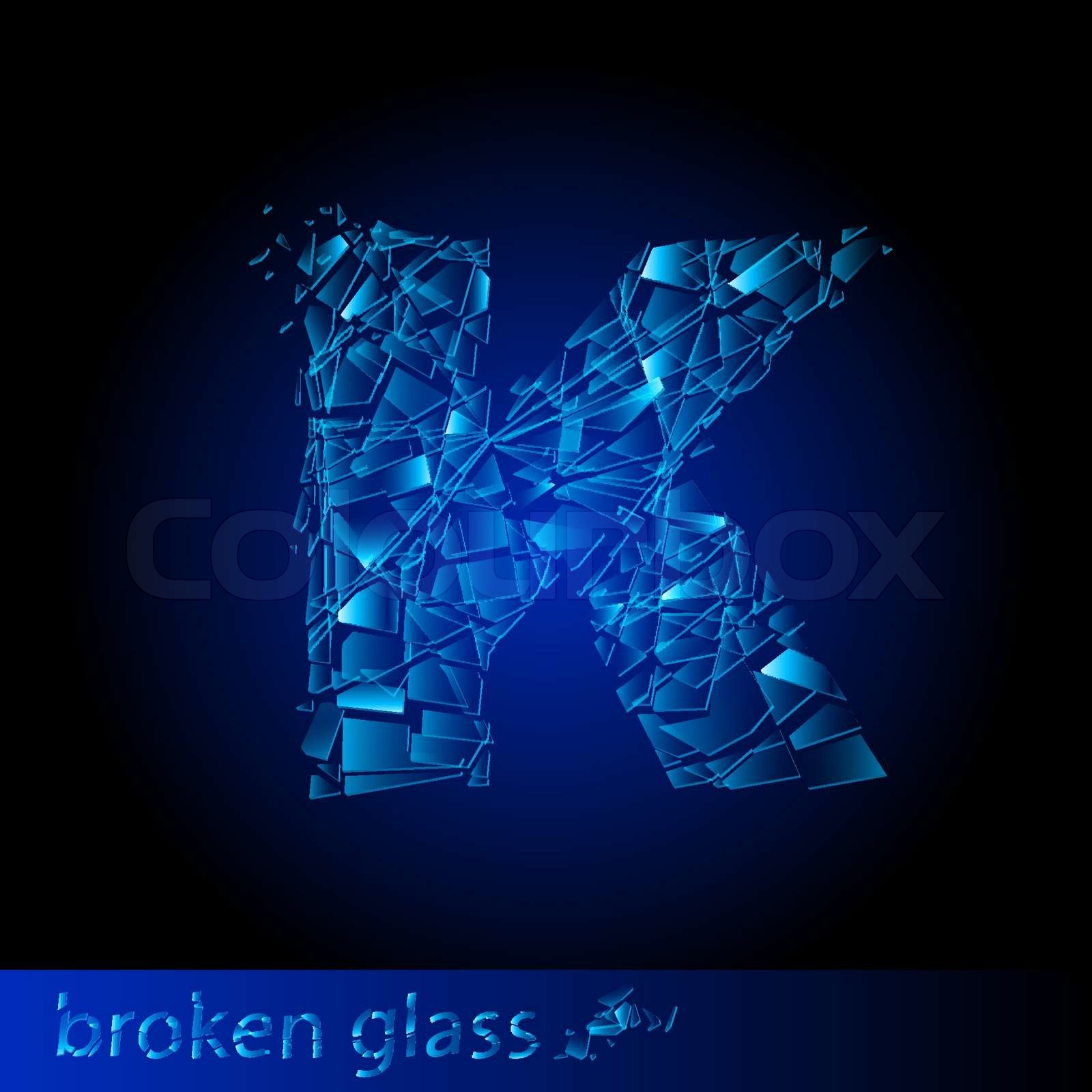 Illustration på sort baggrund | Stock vektor | Colourbox