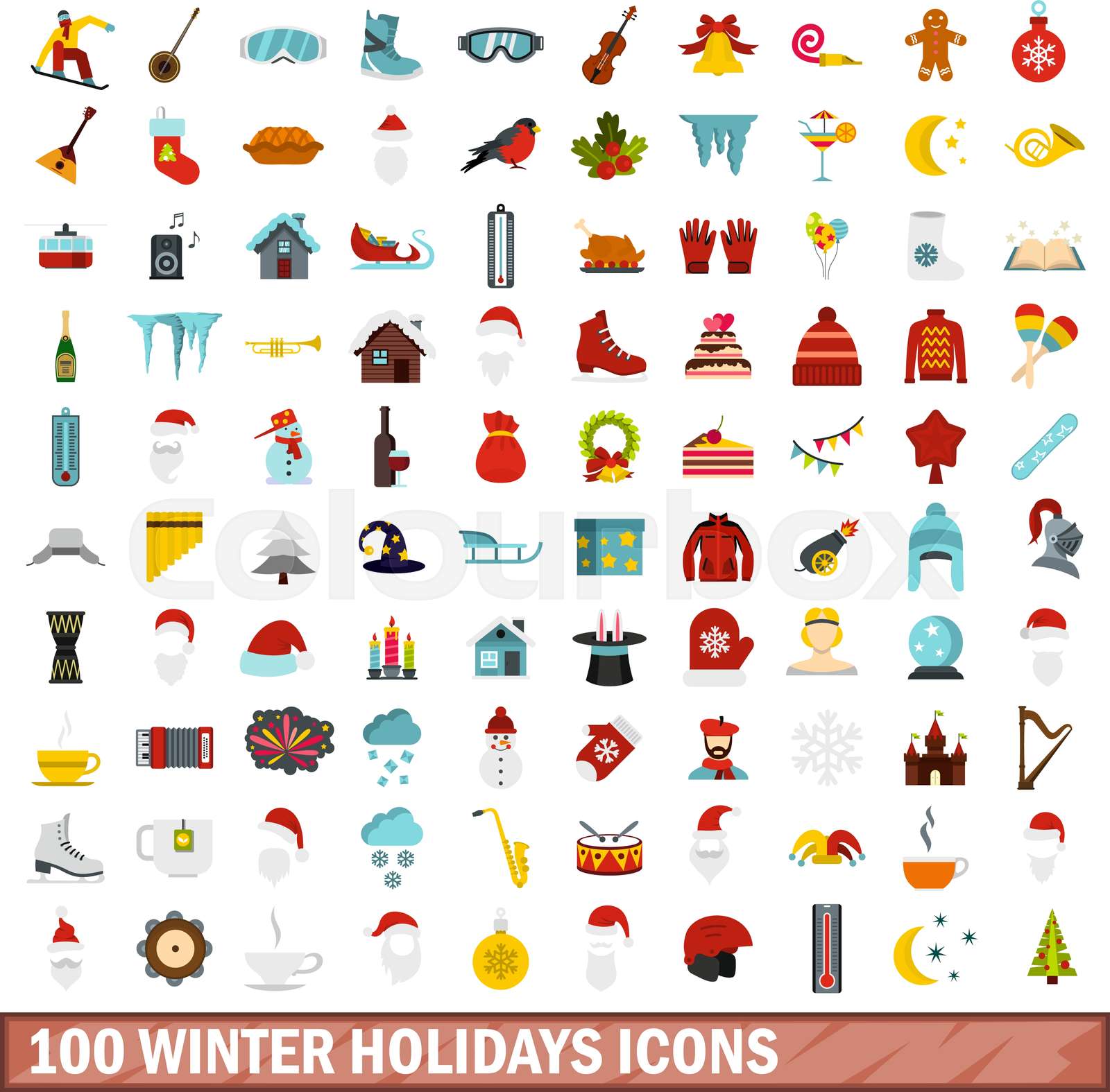 Winter Holiday Icons