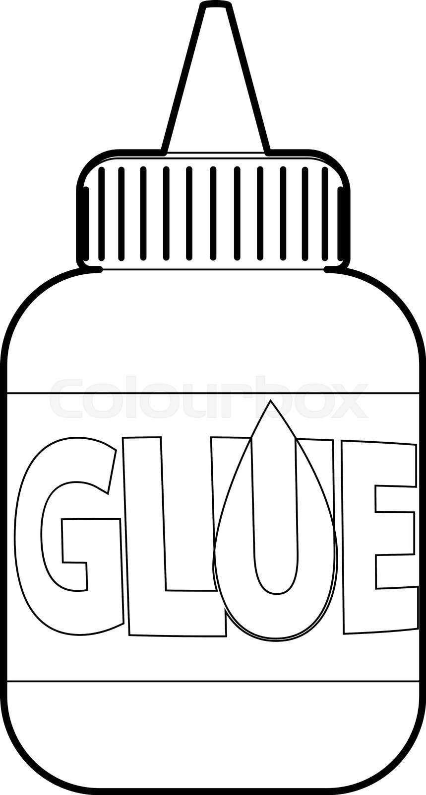 Glue Bottle Coloring Page
