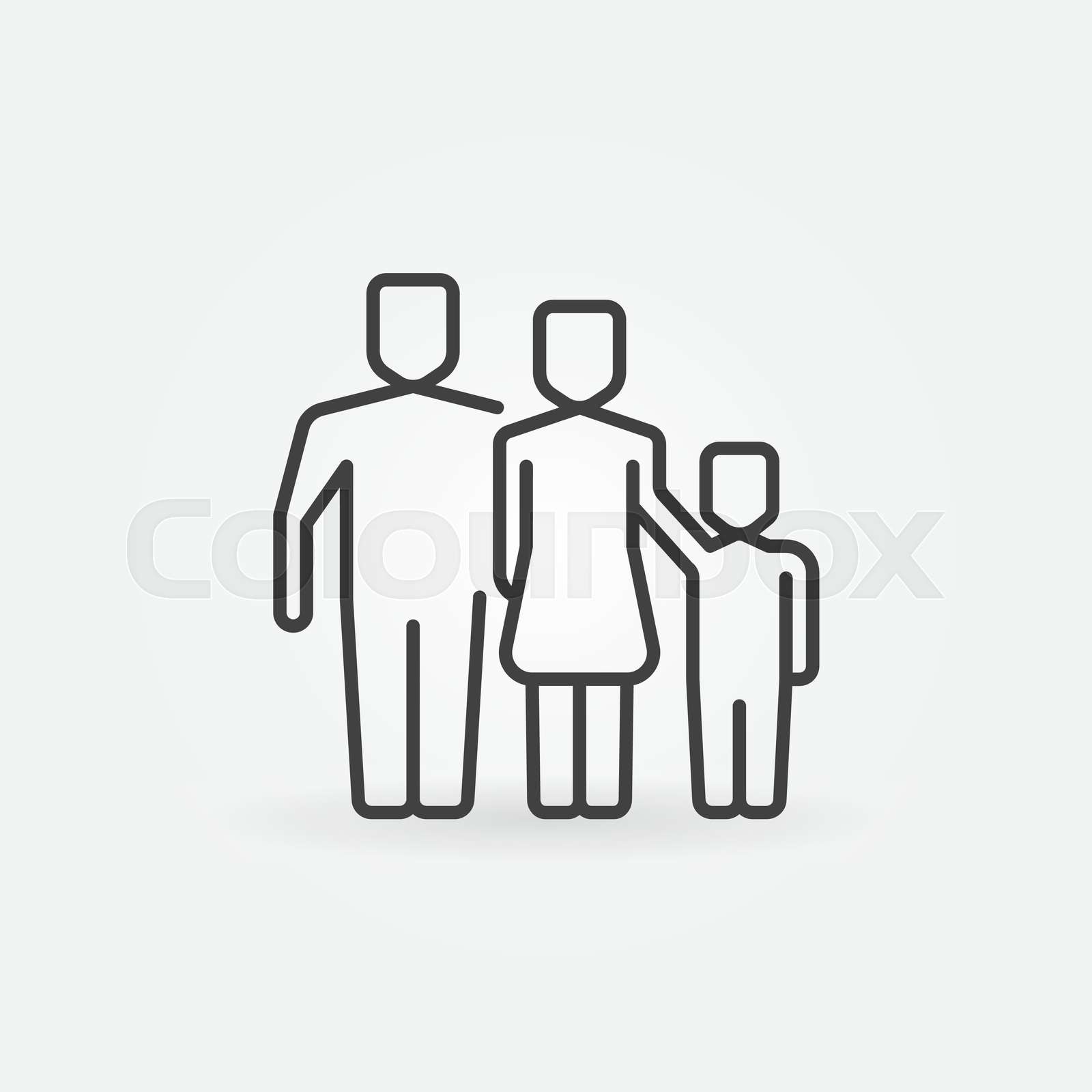 Outline family icon | Stock vector | Colourbox