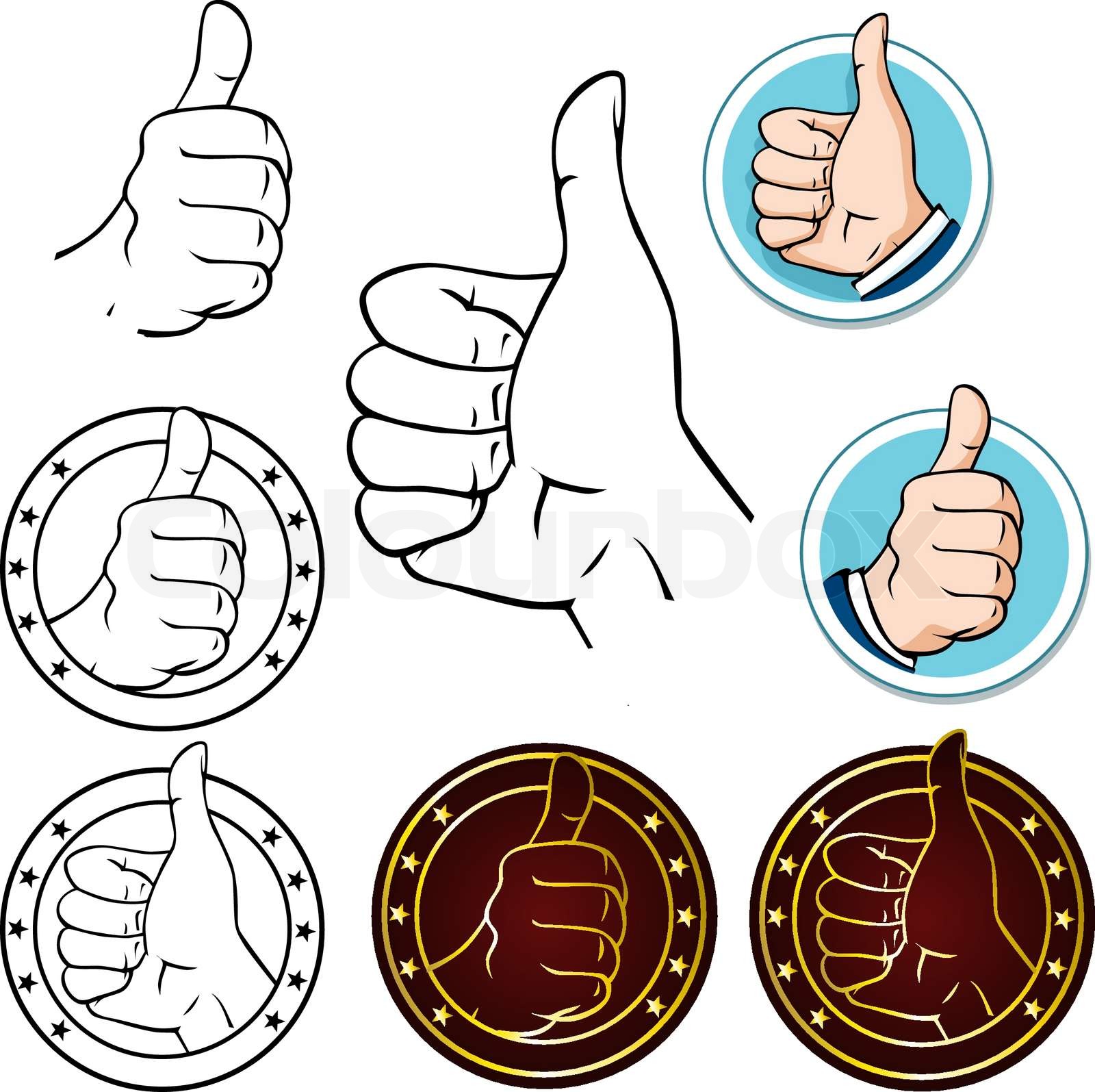 Daumen nach oben | Stock-Vektor | Colourbox