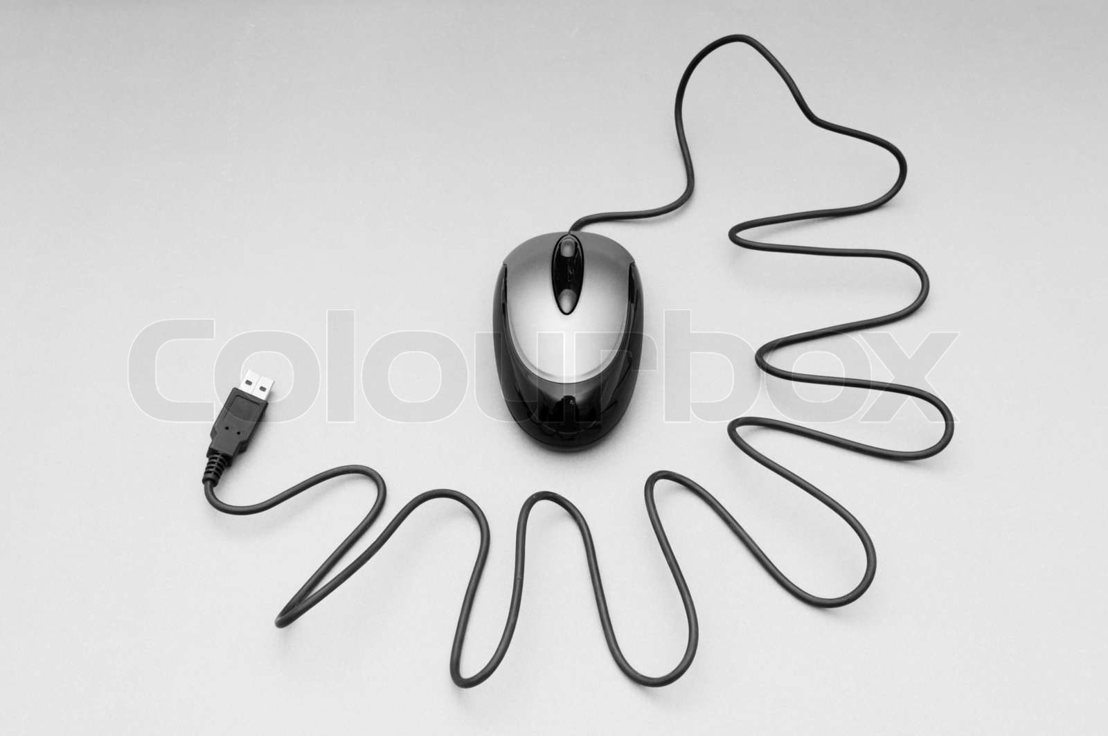 Computer musen på baggrunden - Teknologi koncept | Stock foto | Colourbox