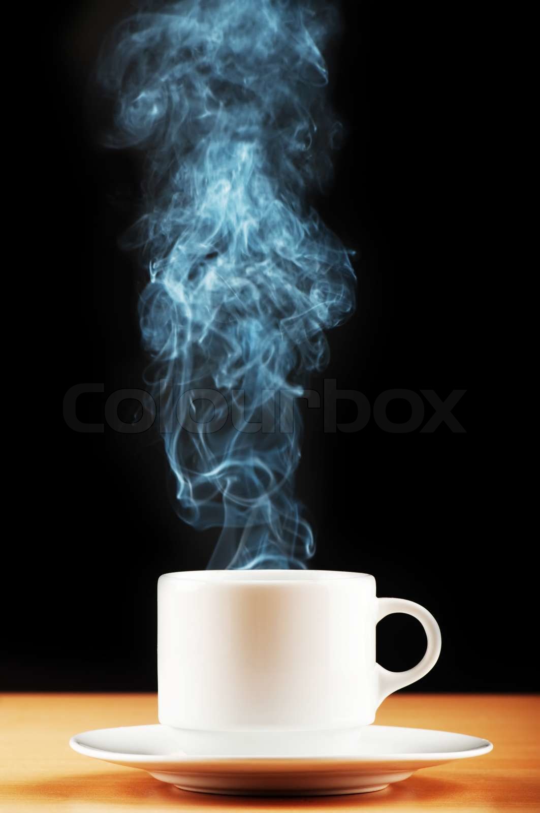 Cup of tea with steam | Stock image | Colourbox