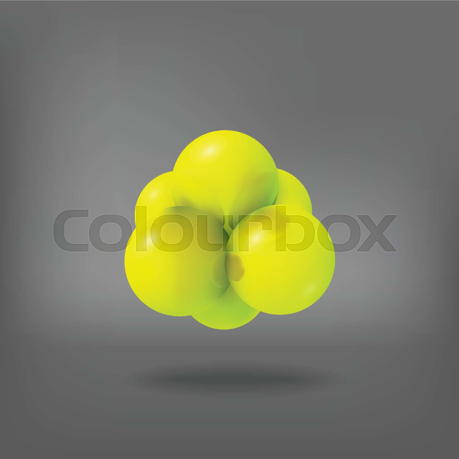 3d molecule structure. | Stock vector | Colourbox