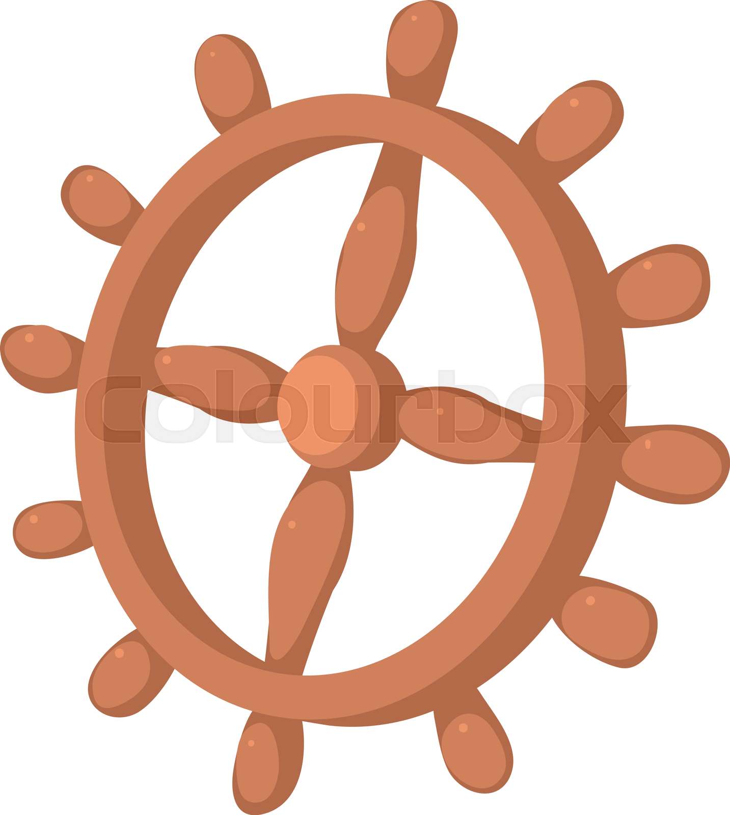 Handwheel icon, cartoon style | Stock vector | Colourbox