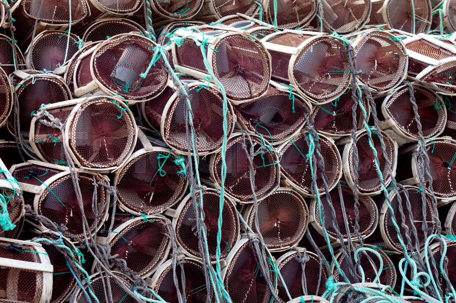 Many octopus traps | Stock image | Colourbox