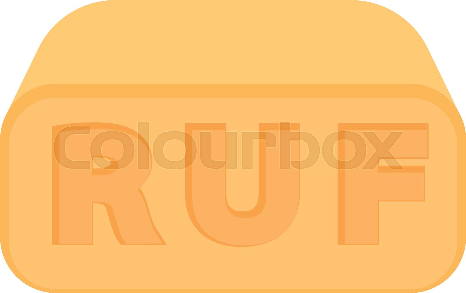 RUF icon, cartoon style | Stock vector | Colourbox