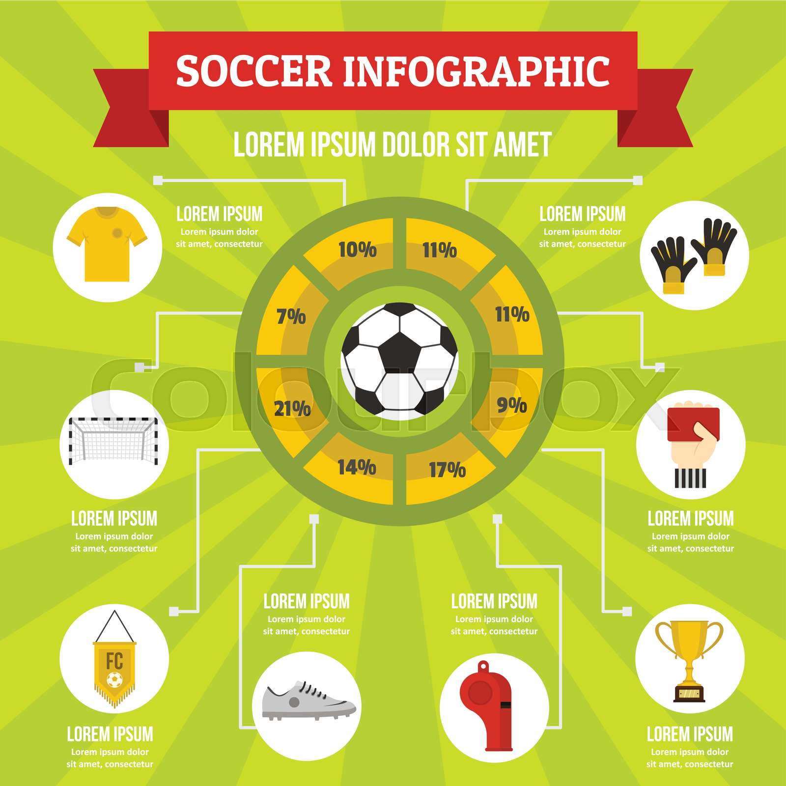 Soccer Infographic Template