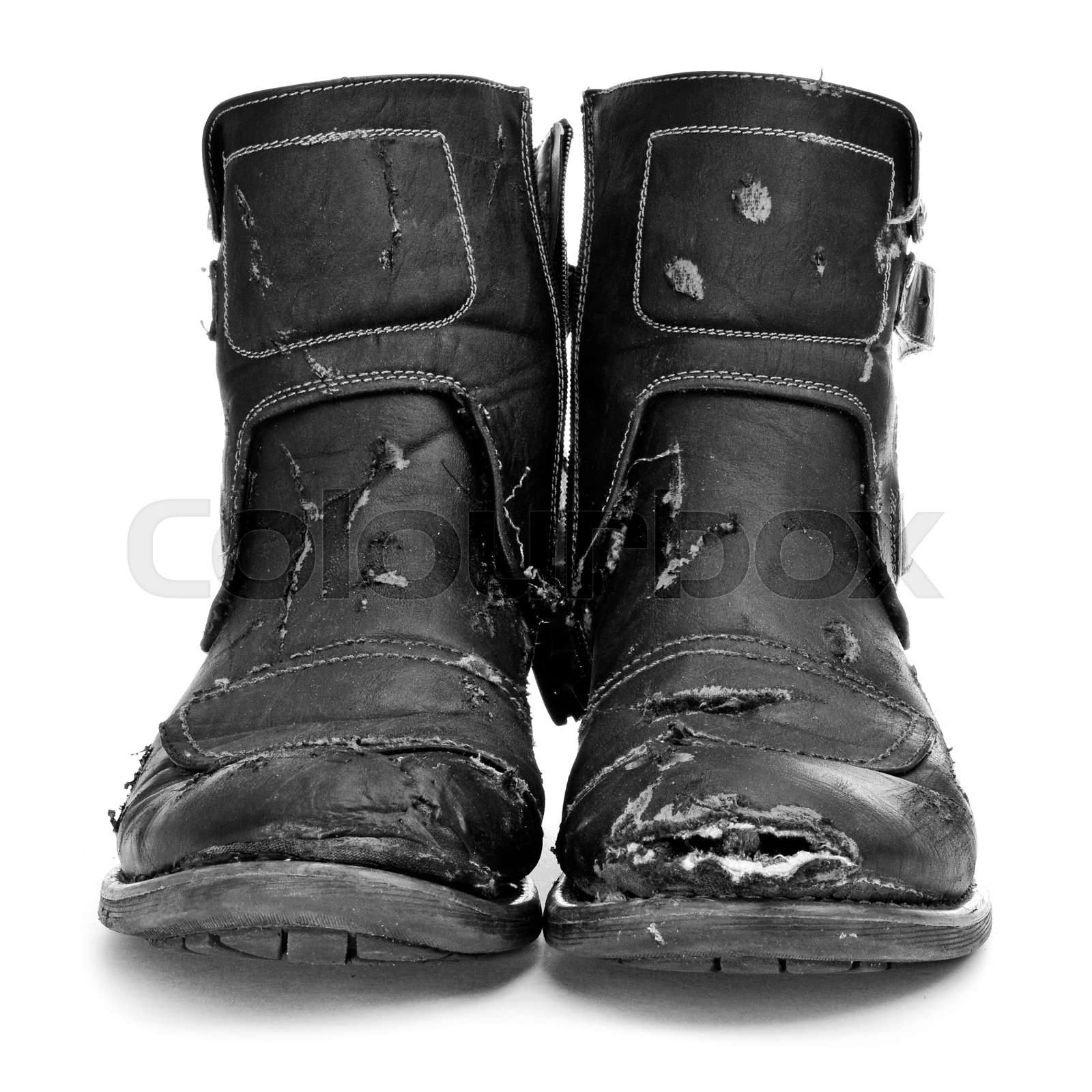 worn and torn boots | Stock image | Colourbox