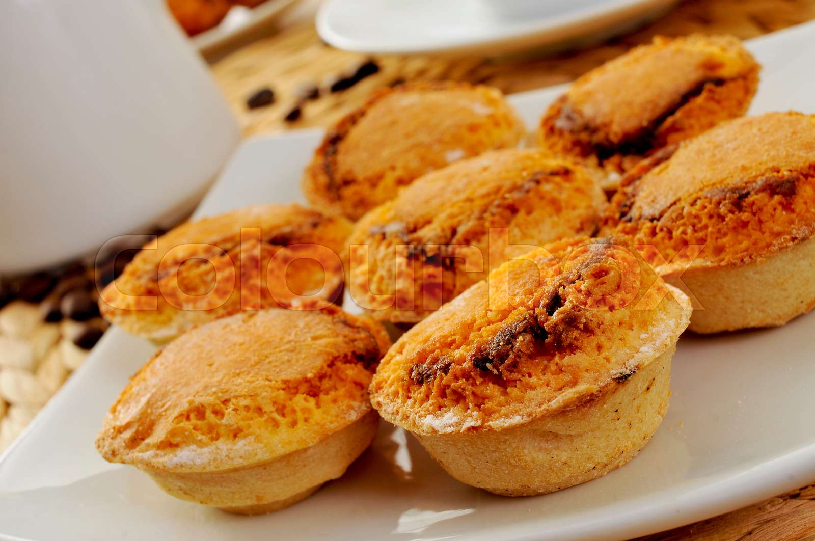 pasteis de feijao, typical Portuguese pastries | Stock image | Colourbox