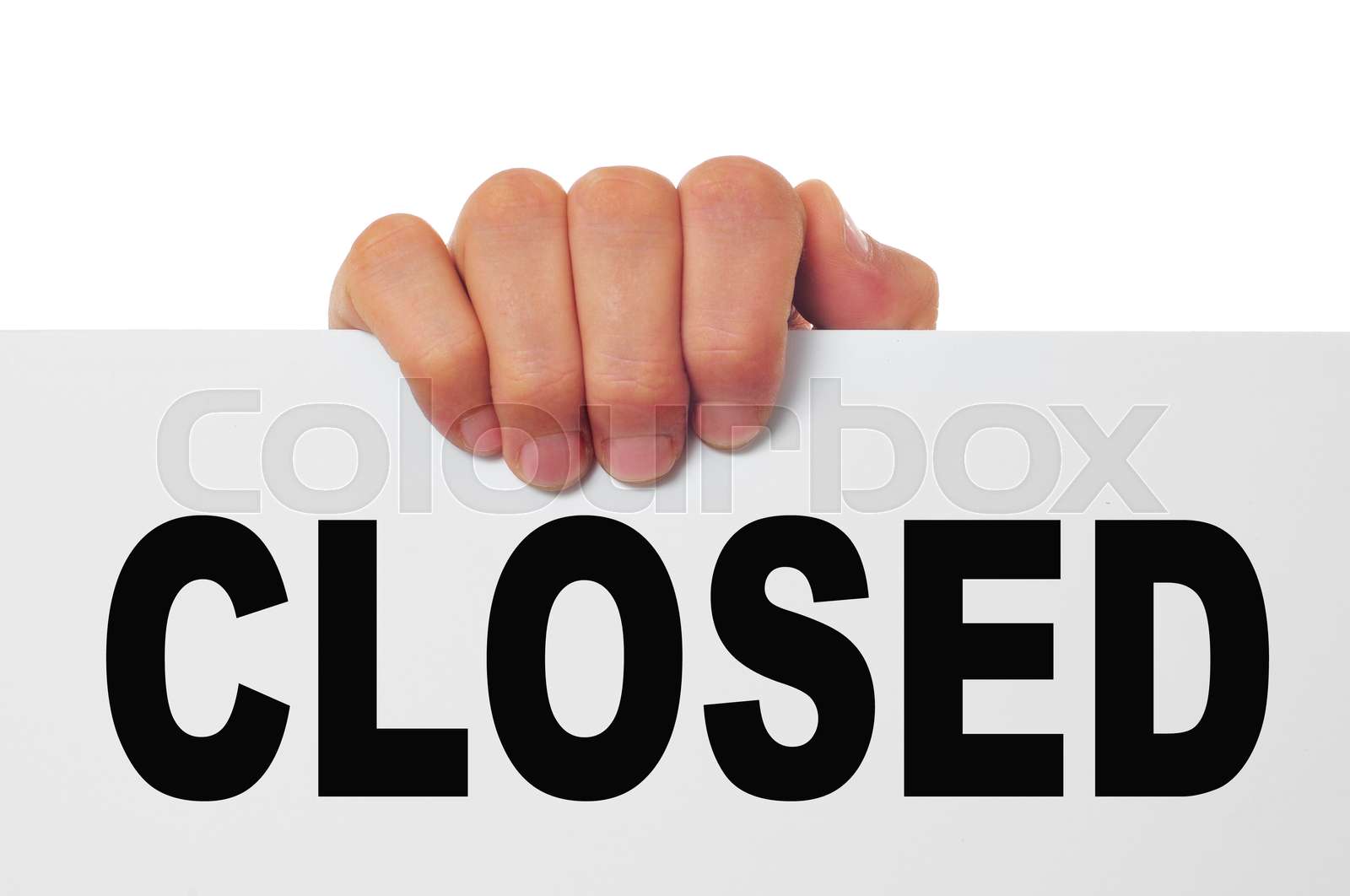 closed | Stock image | Colourbox