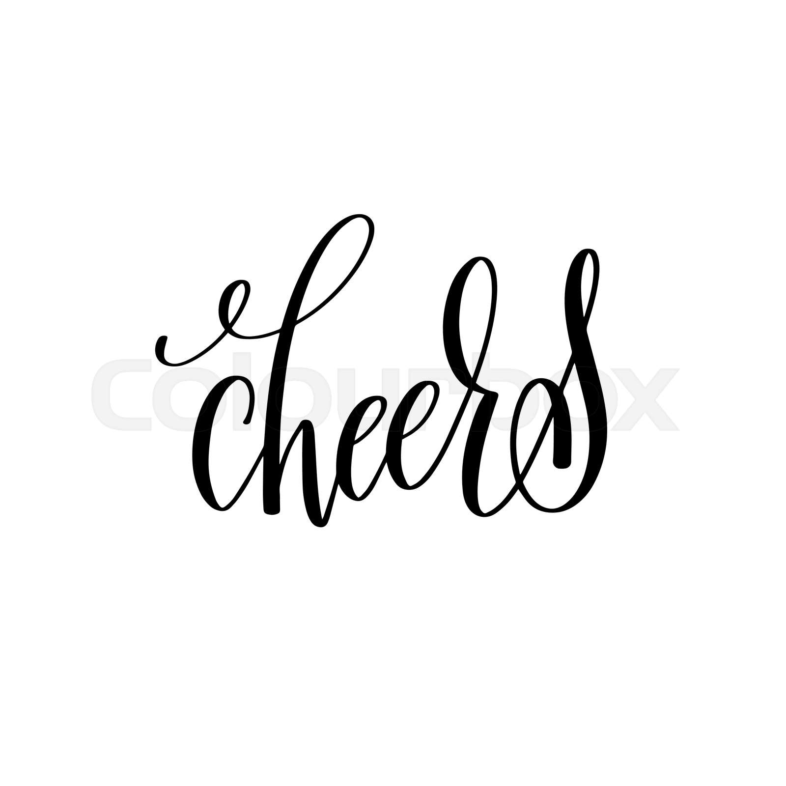 prost, schrift, apart | Stock-Vektor | Colourbox