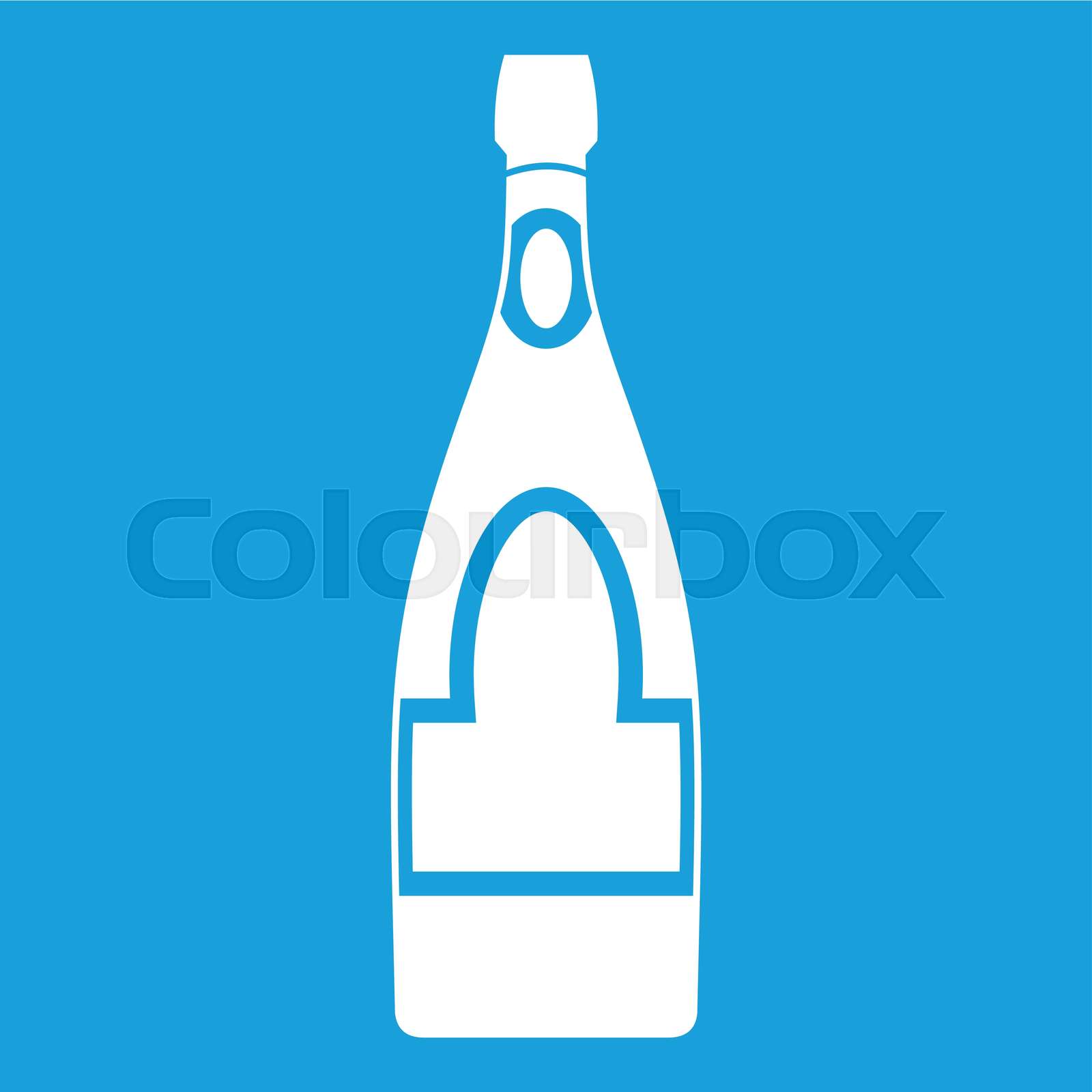champagner, flasche, icon | Stock-Vektor | Colourbox