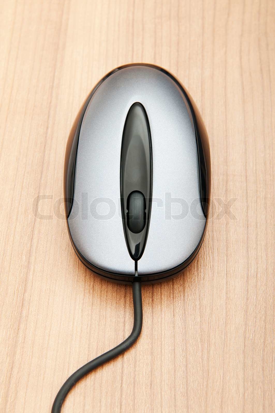 Computer musen på baggrunden - Teknologi koncept | Stock foto | Colourbox