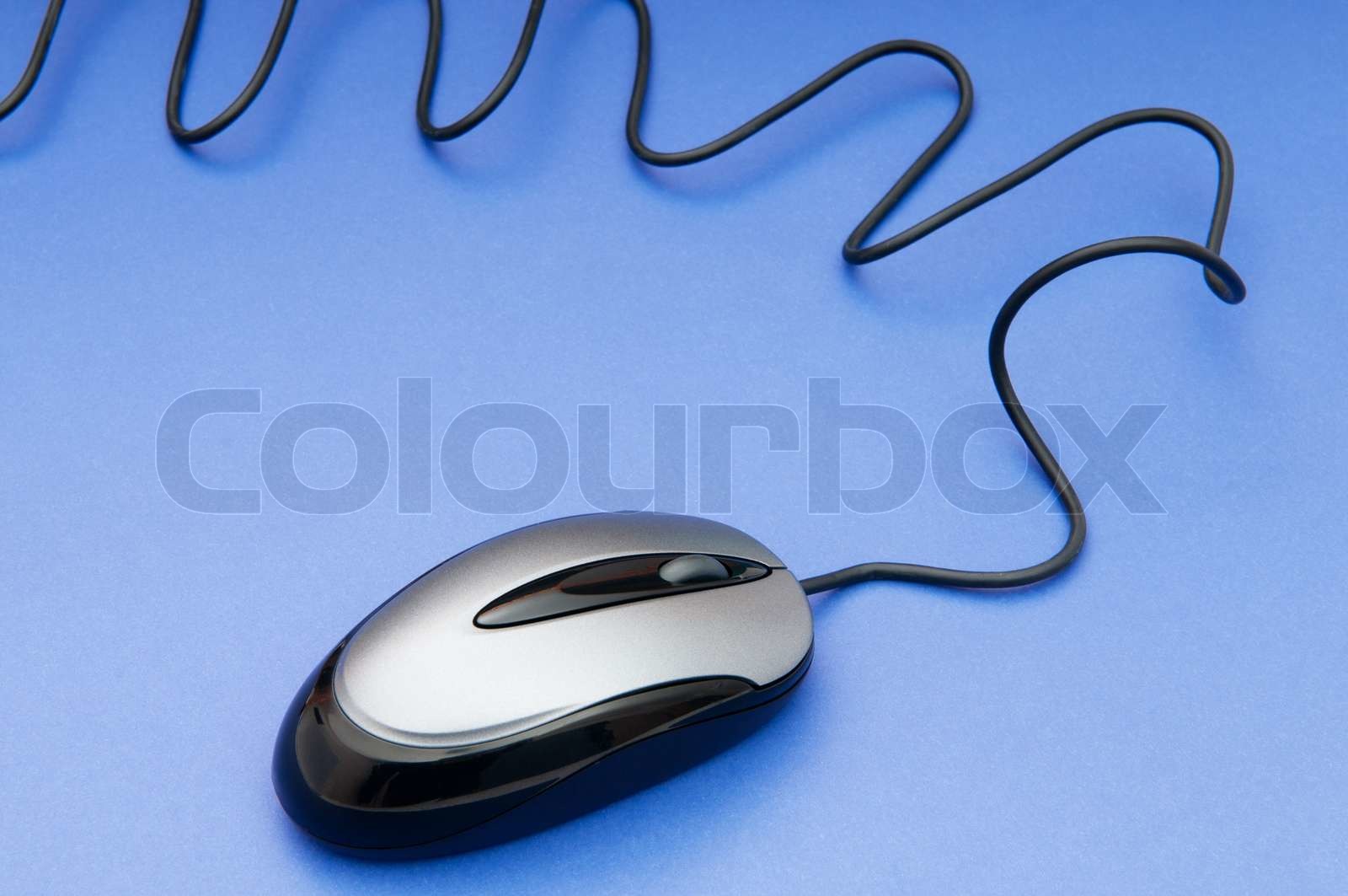 Computer musen på baggrunden - Teknologi koncept | Stock foto | Colourbox